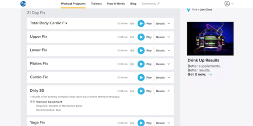 21 Day Fix Dirty 30 Workout Review {Moves & Exercises}
