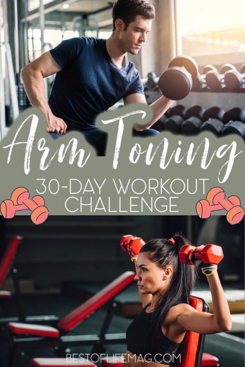 30 Day Arm Toning Workout Challenge {Printable}