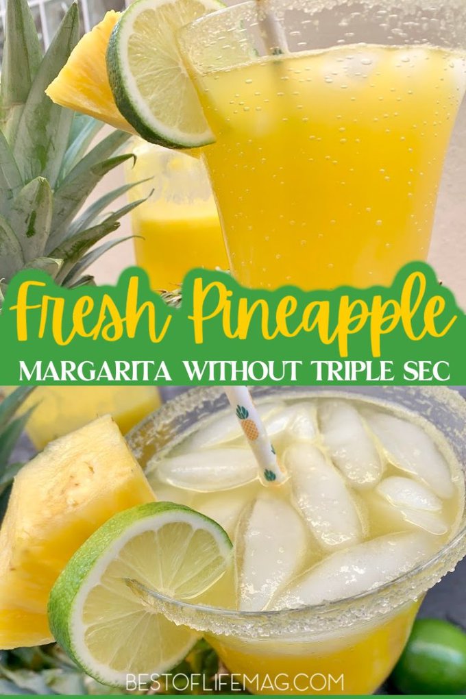 Fresh Pineapple Margarita Recipe without Triple Sec - TBOLM