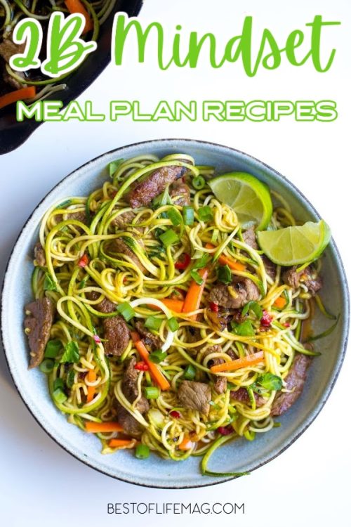2B Mindset Recipes: 25 Meal Plan Recipes with Beef