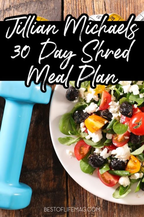 Jillian Michaels 30 Day Shred Meal Plan - Best of Life Magazine