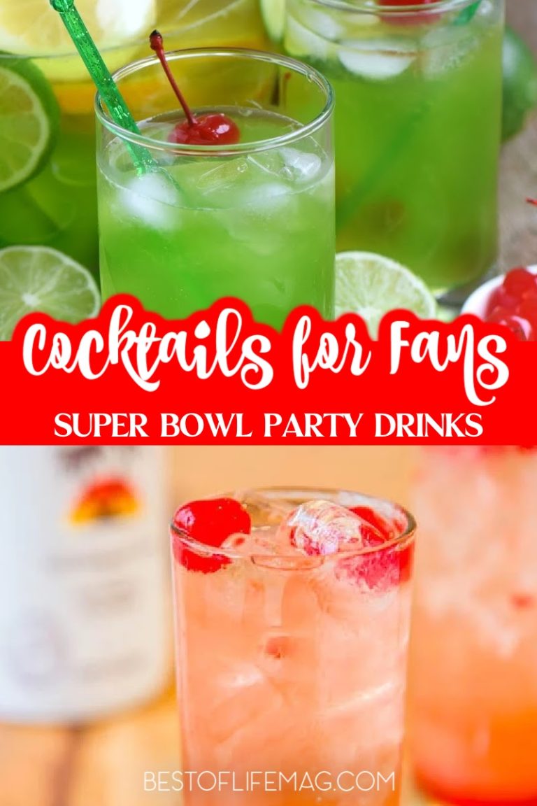 Super Bowl Party Drinks and Cocktails for Game Day {35+ Recipes}