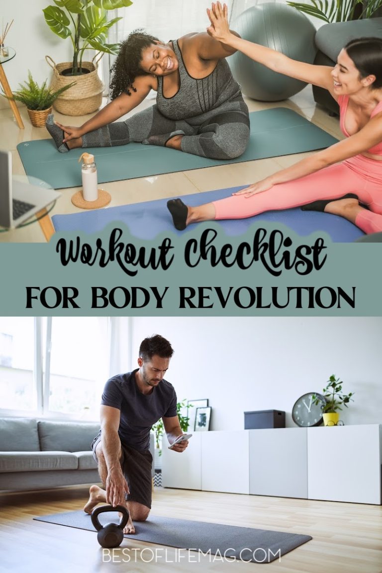 Jillian Michaels Body Revolution Printable Workout Checklist - Phase 1